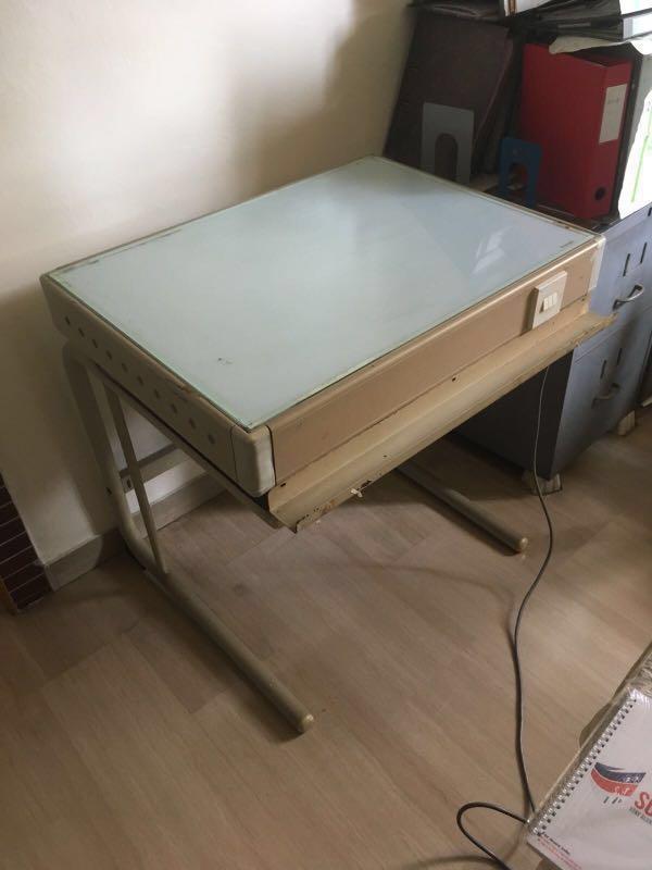 Light Box Table, Furniture & Home Living, Home Improvement ...