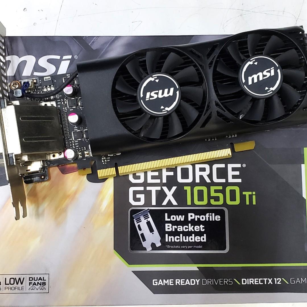 MSI GeForce GTX 1050 Ti 4GT LP, 電腦＆科技, 手提電腦 - Carousell