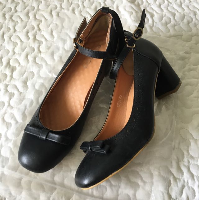 RTP48 MONDO Block Heels Pumps, Women's Fashion, Footwear, Heels on ...