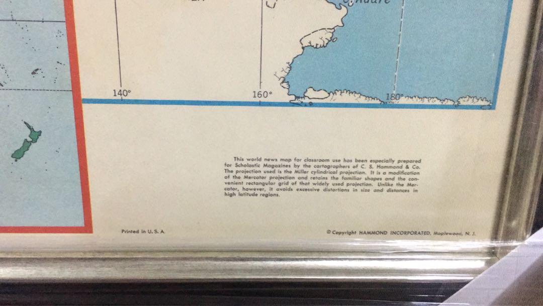 Since 1968-1969 Map of the world (new frame), Hobbies & Toys ...