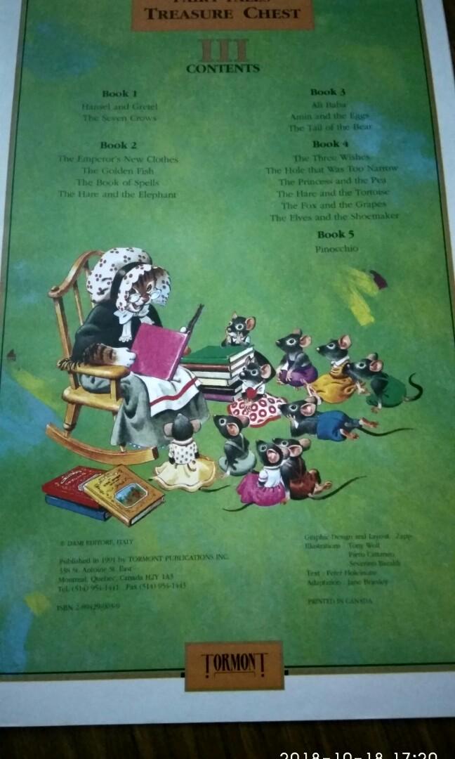 The Great Fairy Tales Treasure Chest set of 5 big Story Books, Hobbies ...