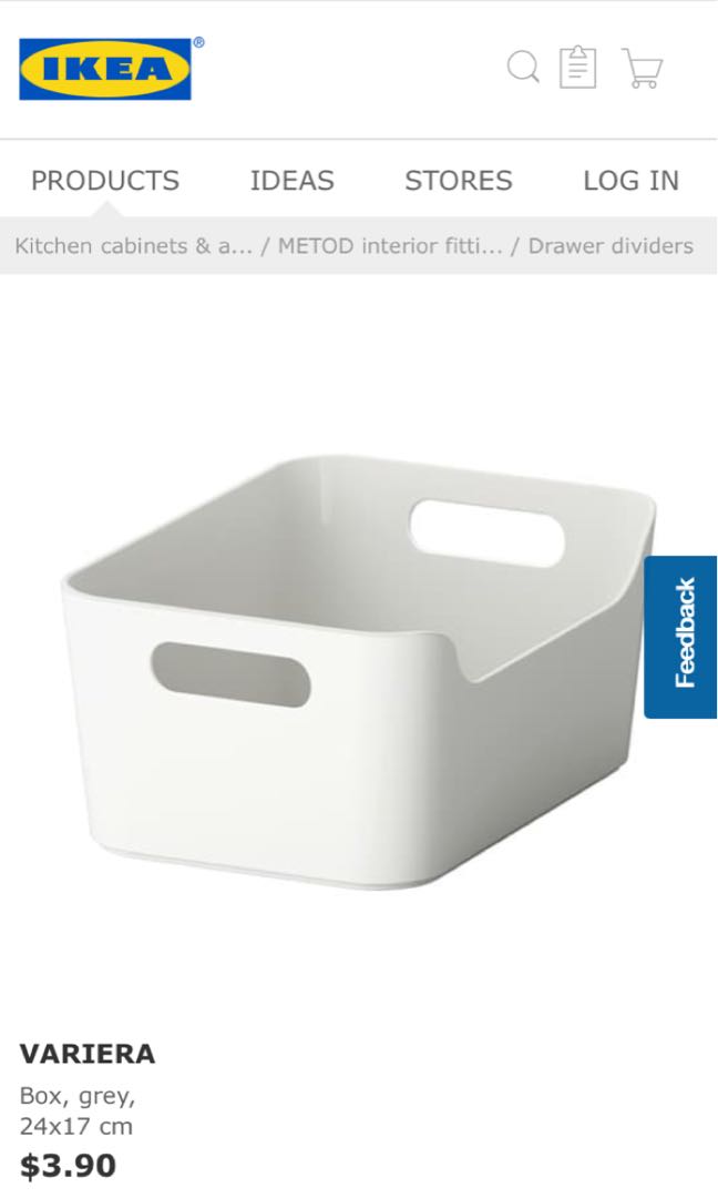 Variera white box (x4), Everything Else on Carousell