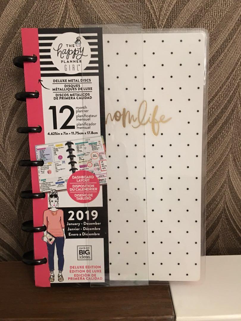 2019 Deluxe Mini 12 Month Planner - Super Mom (dashboard layout ...
