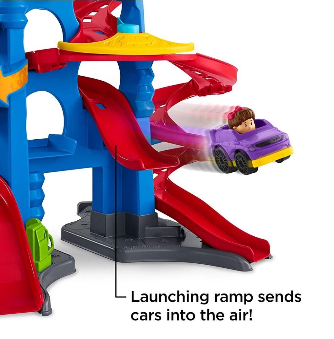 (PO) BN Fisher-Price Little People Take Turns Skyway Ramp Car Race ...