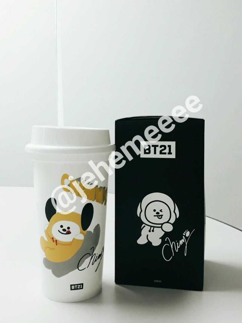 BT21 DUNKIN DONUT REUSABLE CUP (CHIMMY), Hobbies & Toys, Memorabilia & Collectibles, K-Wave on ...