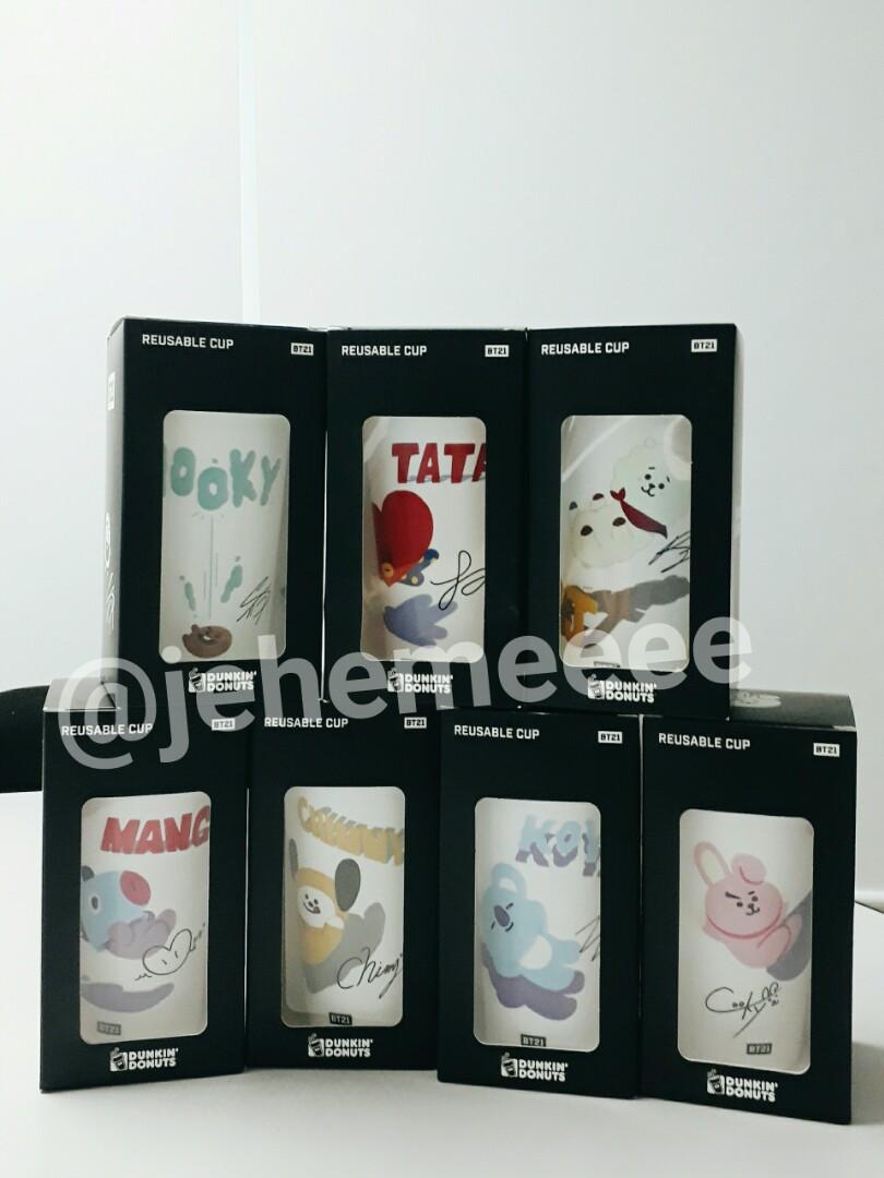 BT21 DUNKIN DONUT REUSABLE CUP (CHIMMY), Hobbies & Toys, Memorabilia & Collectibles, K-Wave on ...