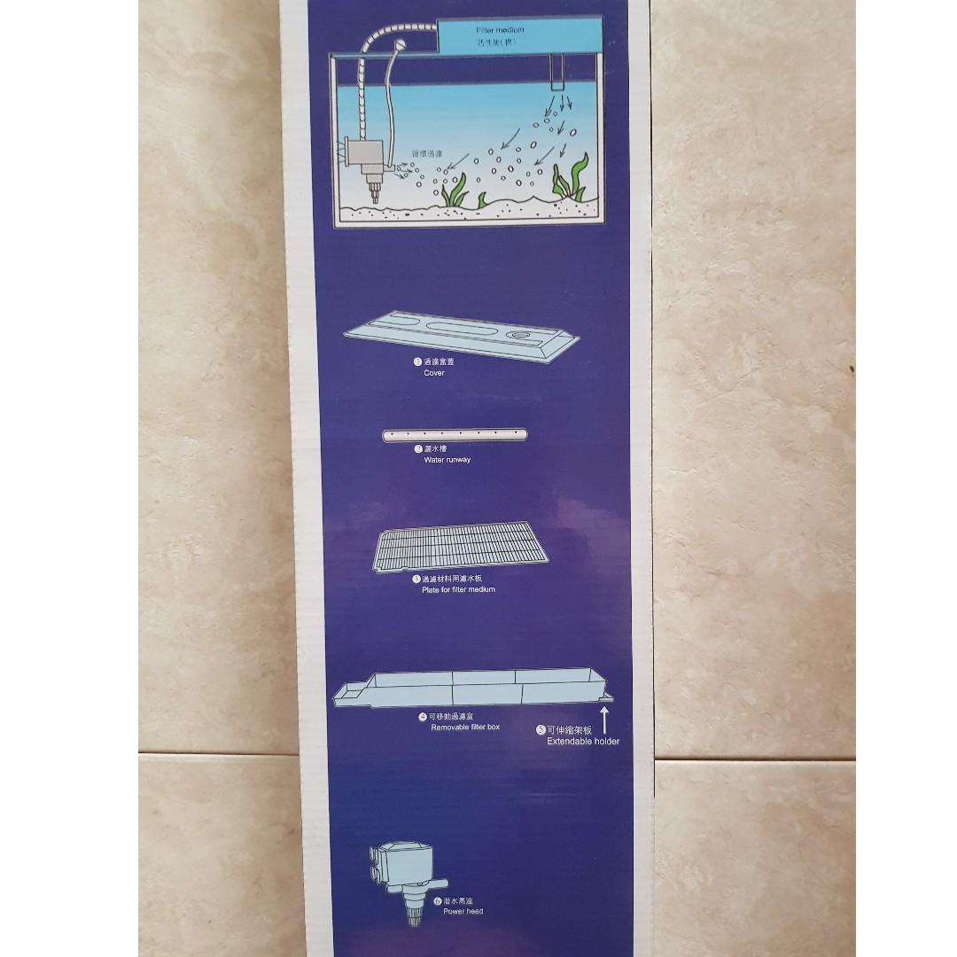 Dophin P1108 Power Head Top Filter - 4ft Tank, Pet Supplies, Homes ...