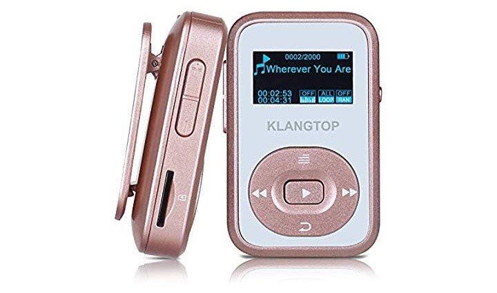[E505] MP3 Player 8GB Bluetooth KLANTOP Digital Clip Music Player with ...