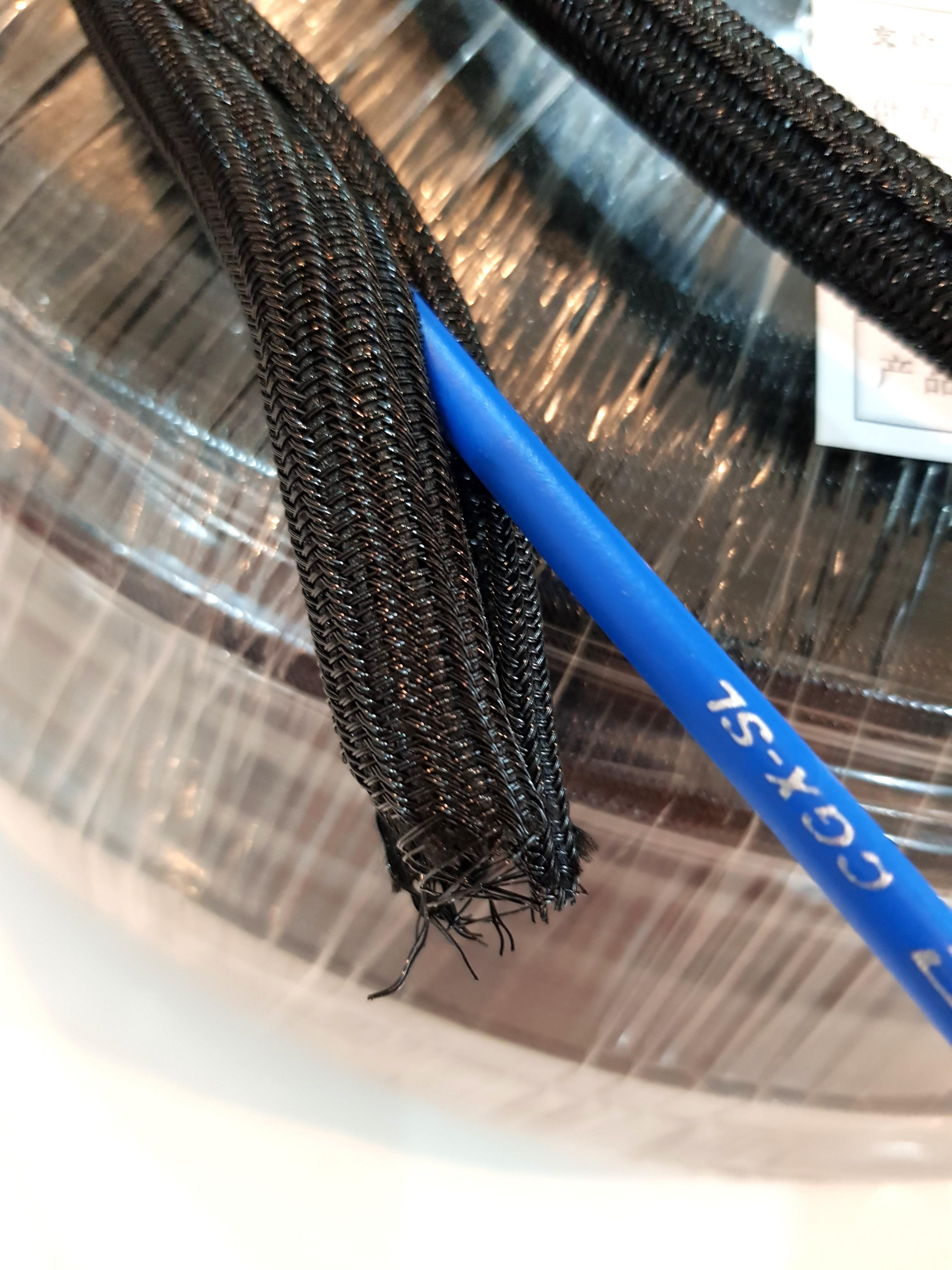 Spider Braided Sleeving Cable Wrap Self-Closing 13mm & 10mm Glossy ...