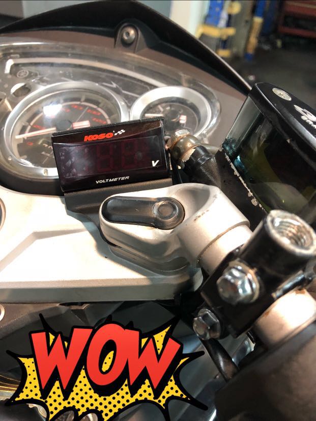 KOSO VOLTMETER, Motorcycles, Motorcycle Accessories on Carousell