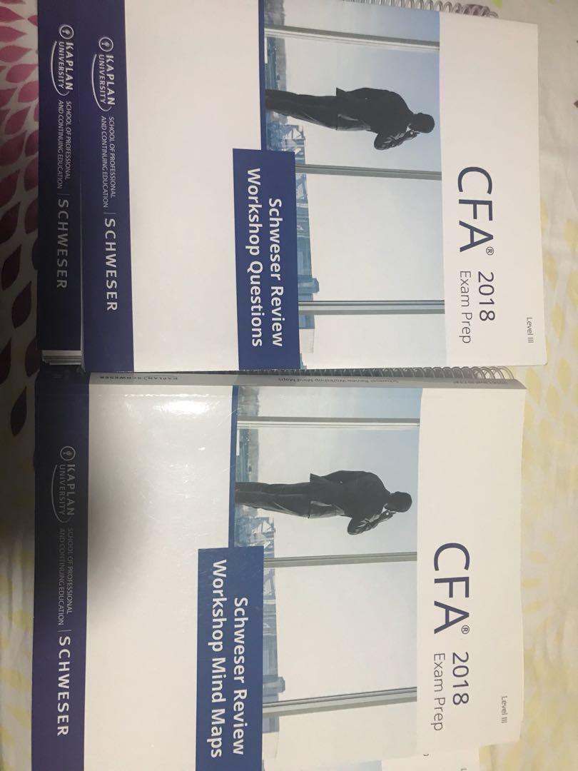 ORIGINAL FULL SET CFA level 3 2018 Schweser Notes, including cheat ...