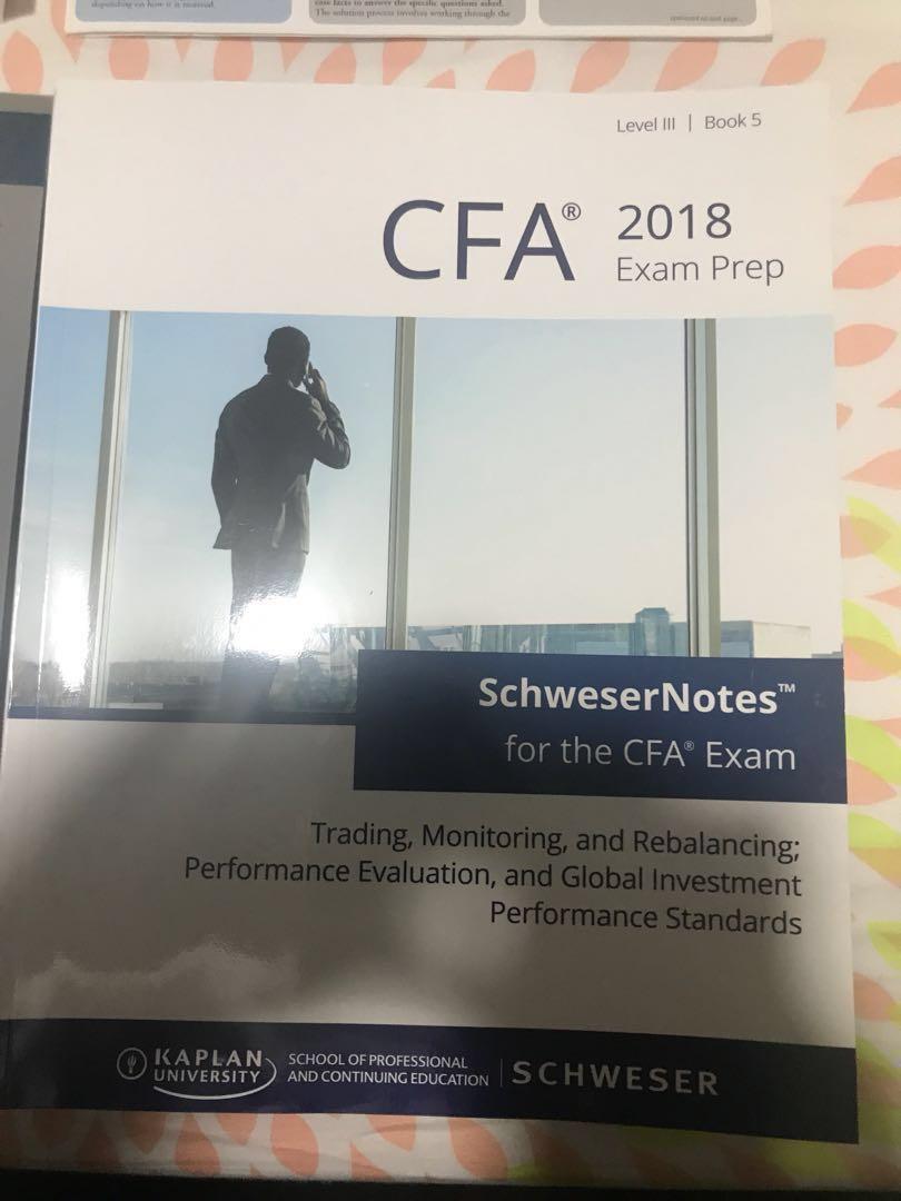 ORIGINAL FULL SET CFA level 3 2018 Schweser Notes, including cheat ...