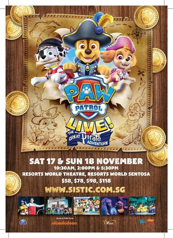 Paw Patrol Sistic Tickets, Tickets & Vouchers, Event Tickets on Carousell