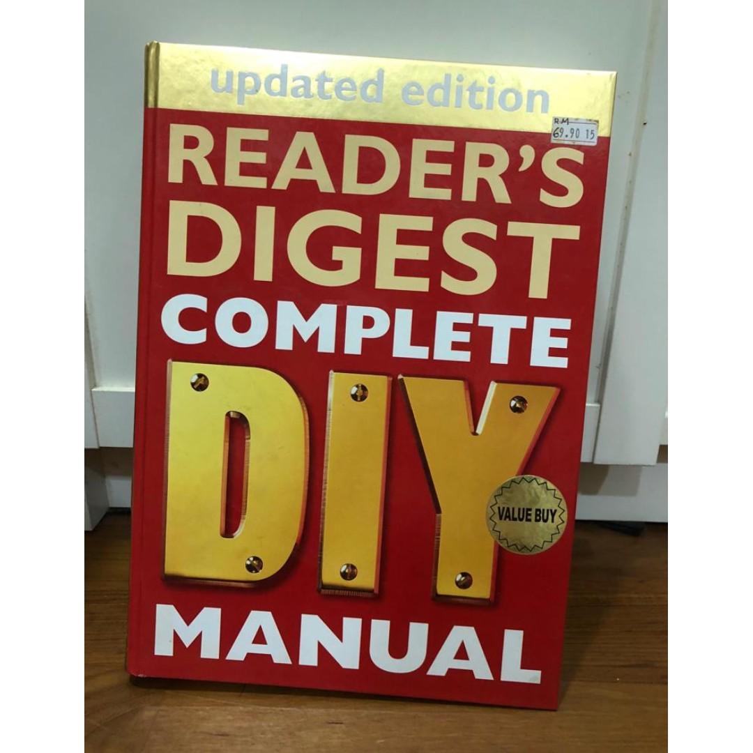 Reader's Digest Complete DIY Manual, Hobbies & Toys, Books & Magazines ...