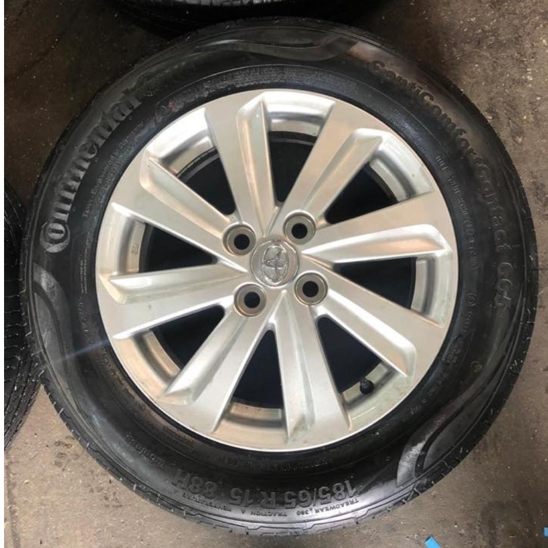 SPORT RIM TOYOTA VIOS 15" ORIGINAL SIAP TYRE CONTI, Auto Accessories on ...