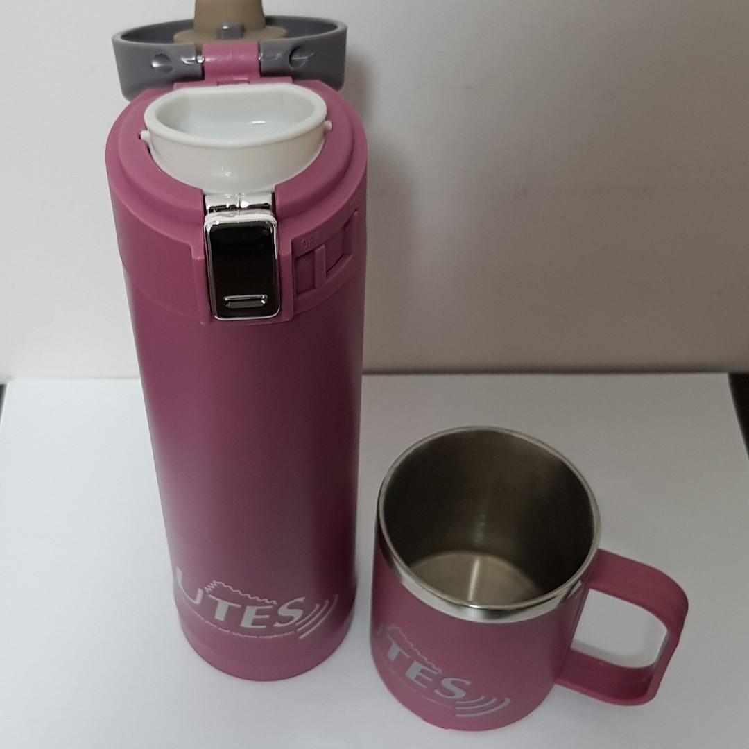 Stainless Steel Thermal Flask & Mugs Set, Furniture & Home Living, Kitchenware & Tableware ...