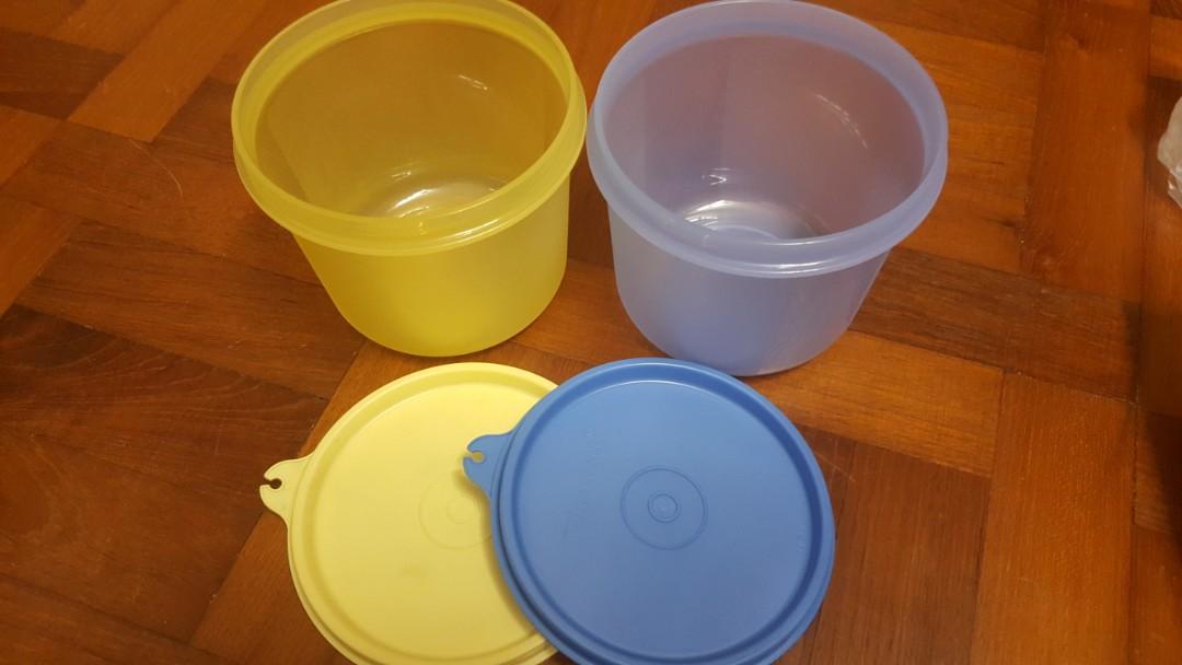 Tupperware Round Container, Furniture & Home Living, Kitchenware ...