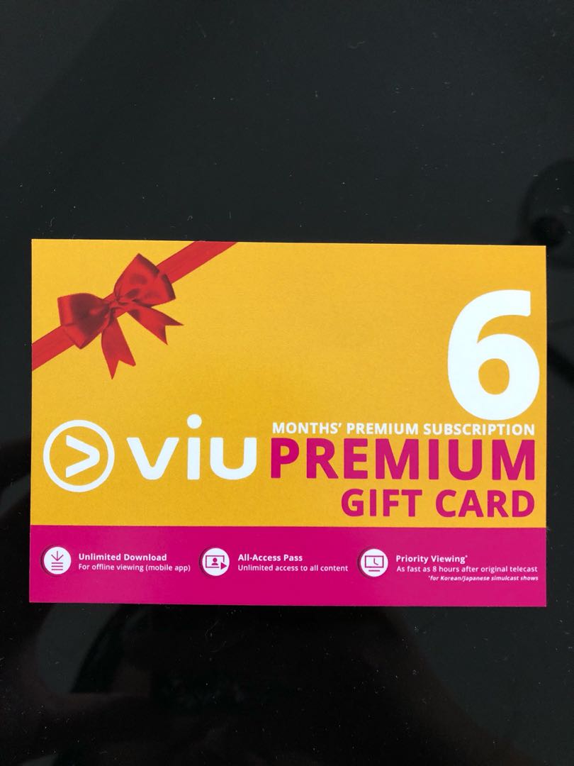 Viu 6 months gift card, Tickets & Vouchers, Vouchers on Carousell
