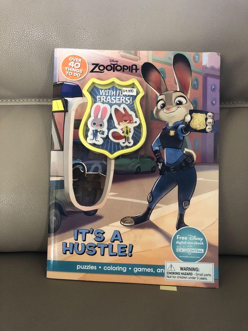 Activity Book Full colour Zootopia 2penghapus, Buku & Alat Tulis, Buku ...