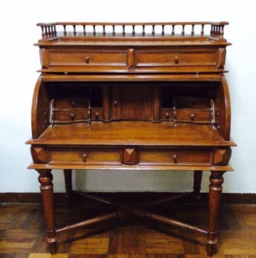 Antique Study Table, Furniture, Tables & Chairs on Carousell