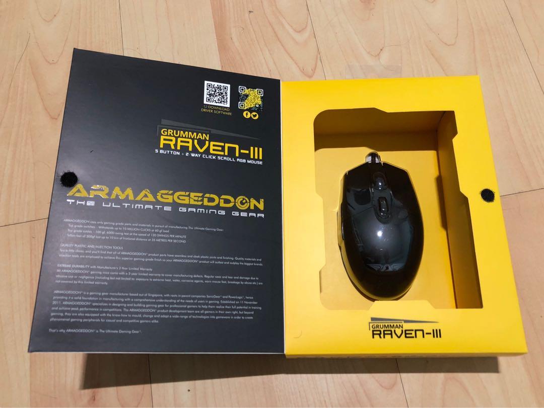 Armaggeddon Raven III/3 Gaming Mouse, Computers & Tech, Parts ...