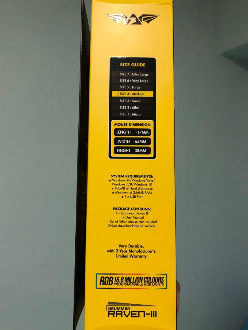 Armaggeddon Raven III/3 Gaming Mouse, Computers & Tech, Parts ...