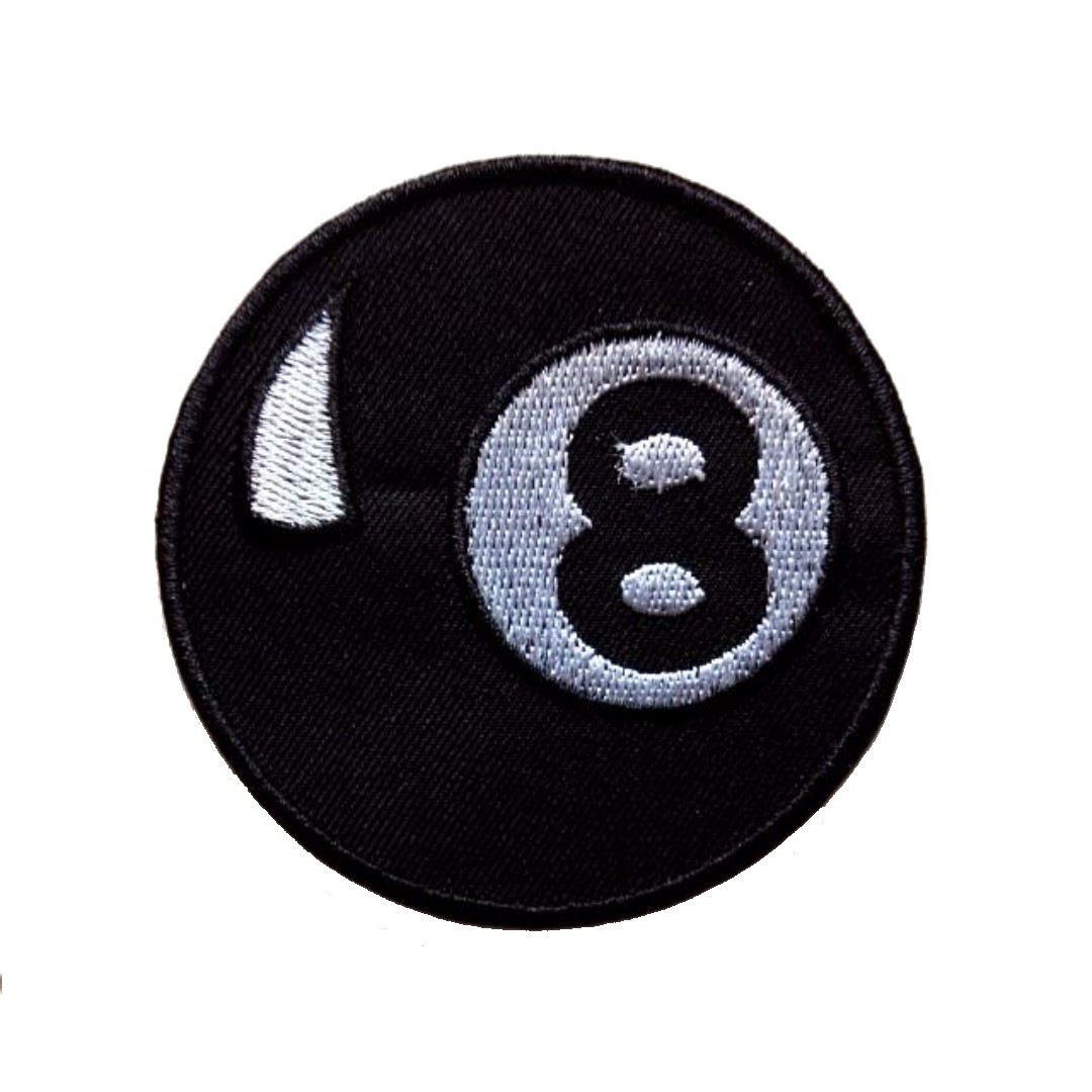 Billiard Ball 8 Iron On Patch, Men's Fashion, Activewear on Carousell