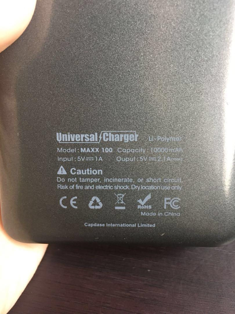 CAPDASE MAXX 100 POWERBANK 10000 mAh, Audio, Portable Audio Accessories ...