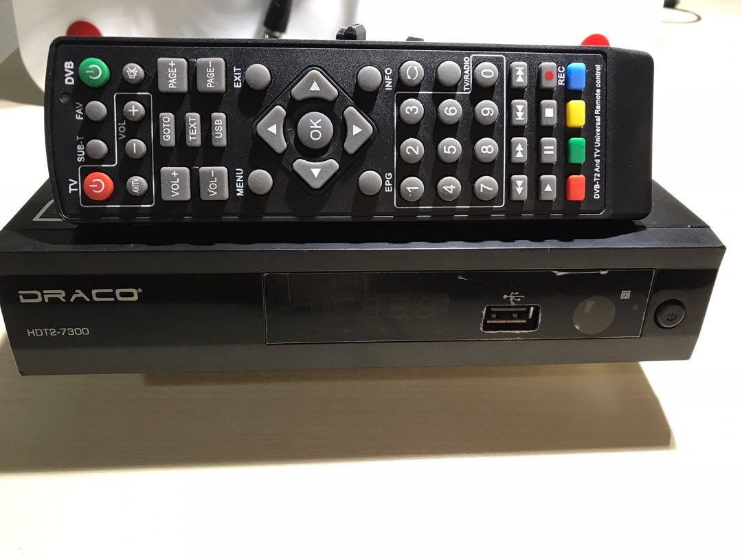 Draco HDT2-7300 setup box, TV & Home Appliances, TV & Entertainment, TV ...