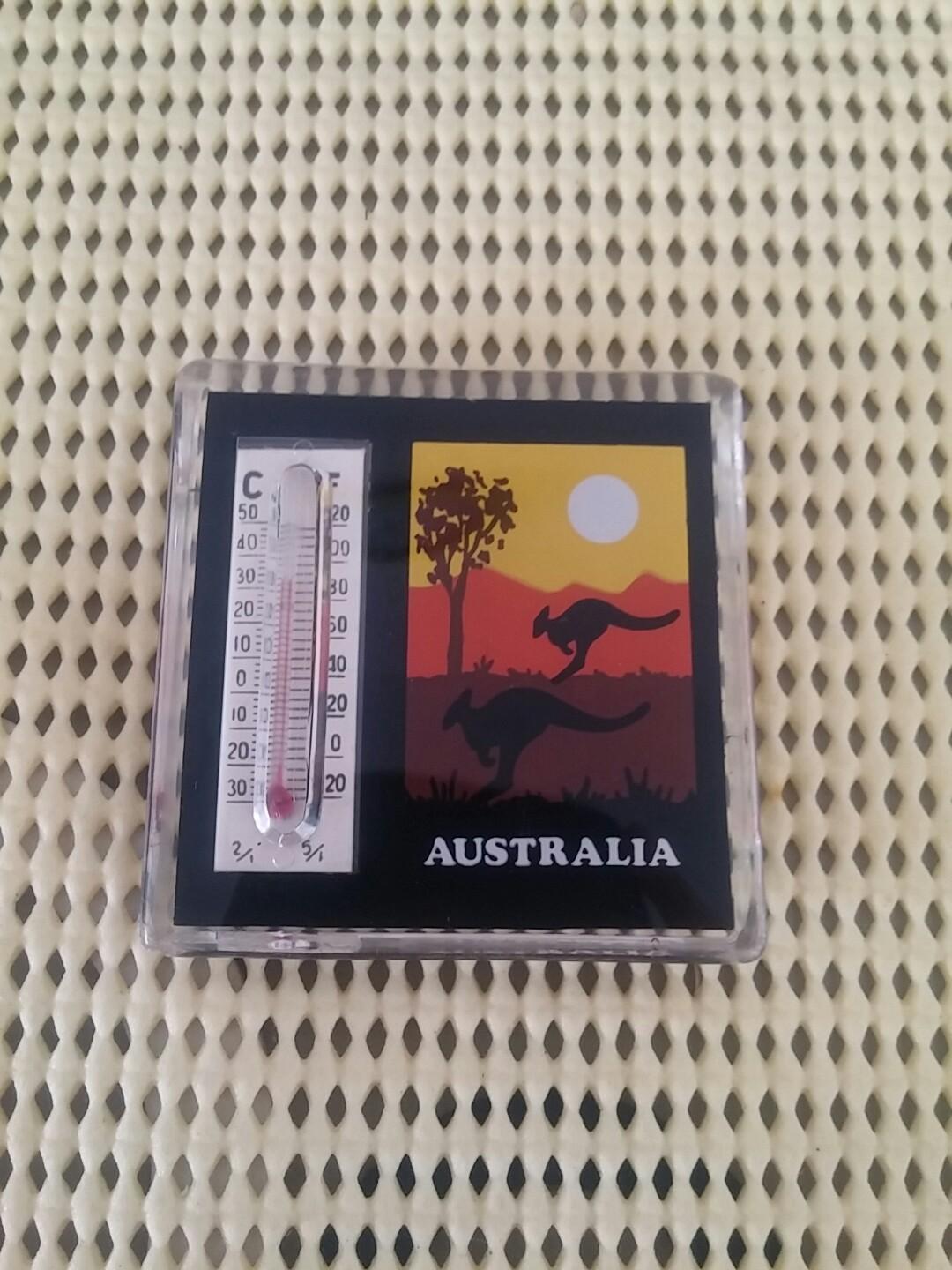 Fridge magnet (Australia with Thermometer), Furniture & Home Living ...