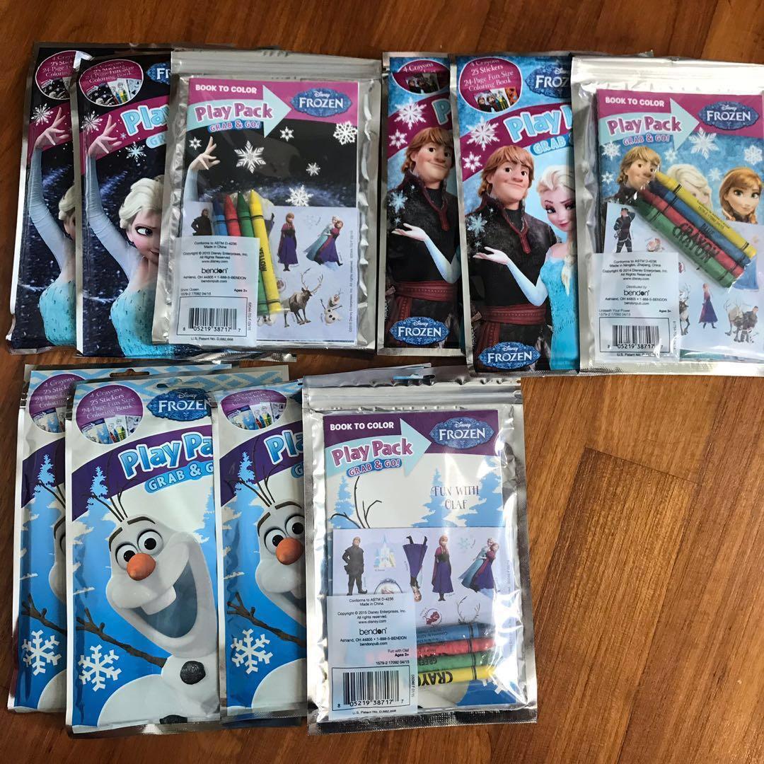 Frozen Olaf Play Pack - party pack incl colouring book, crayons ...
