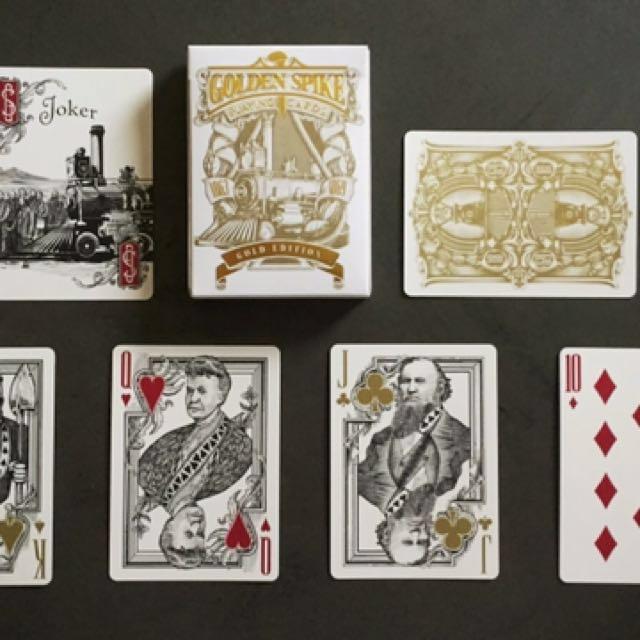 Golden Spike Playing Cards Gold Ed., Hobbies & Toys, Toys & Games on ...