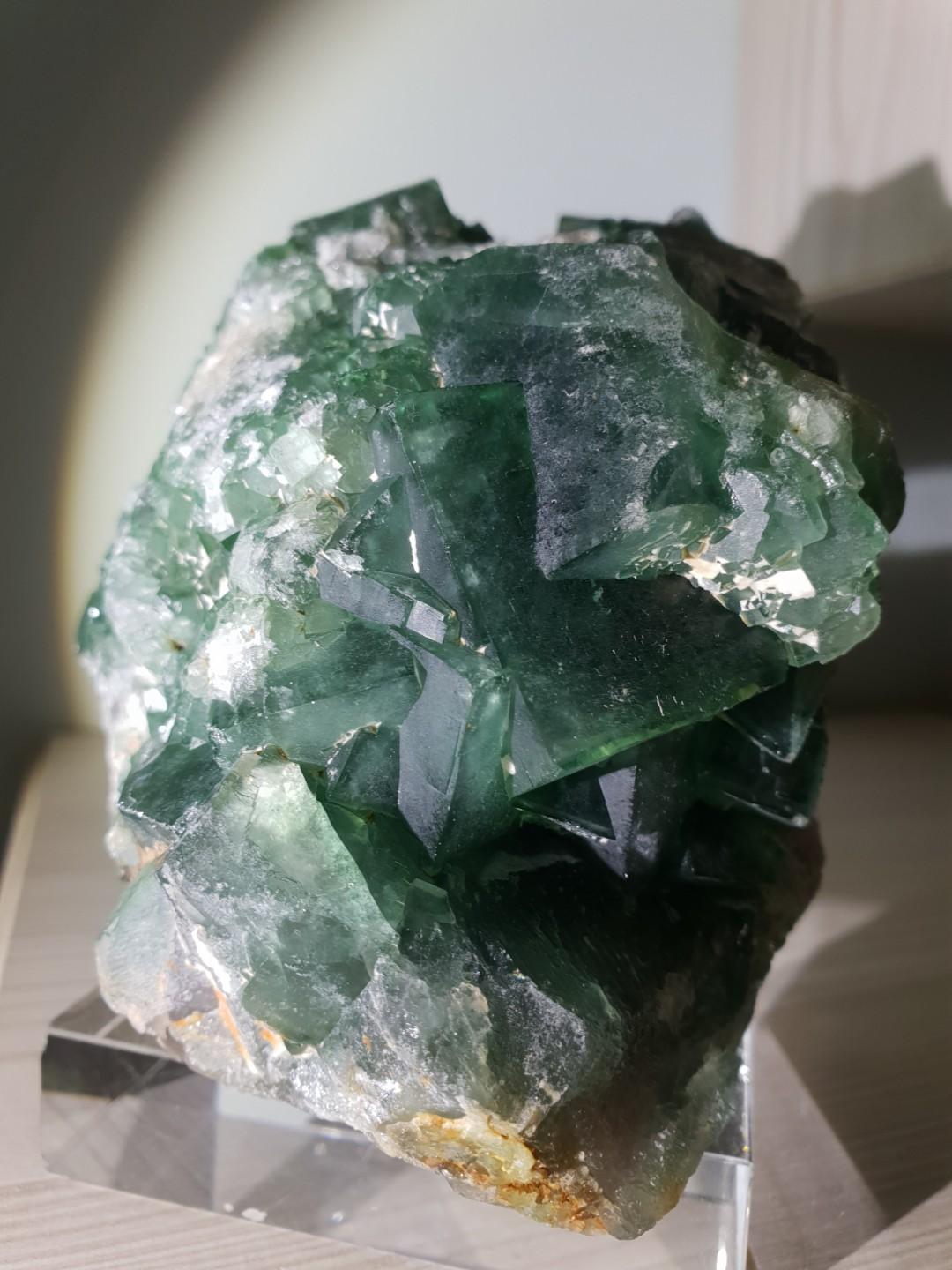 Gorgeous Gemmy Octahedral Green Fluorite with Blue Tint With UV ...