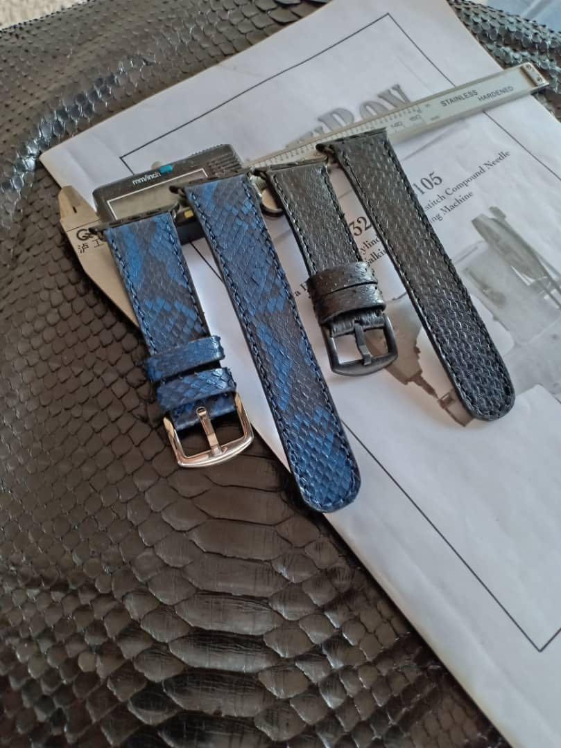 Handmade Python skin Apple Watch band, Men's Fashion, Watches ...