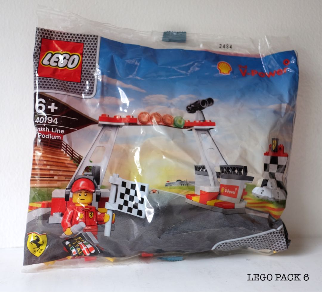 Lego Shell V Power Finish Line Podium 40194 Polybag, Hobbies & Toys ...