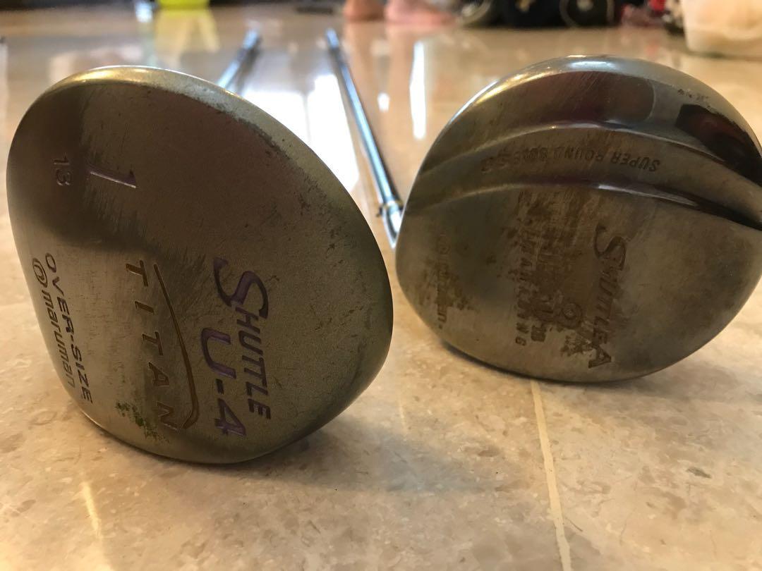 Maruman Shuttle U-4 (1) and Shuttle A (3) Ladies Golf Drivers, Sports ...