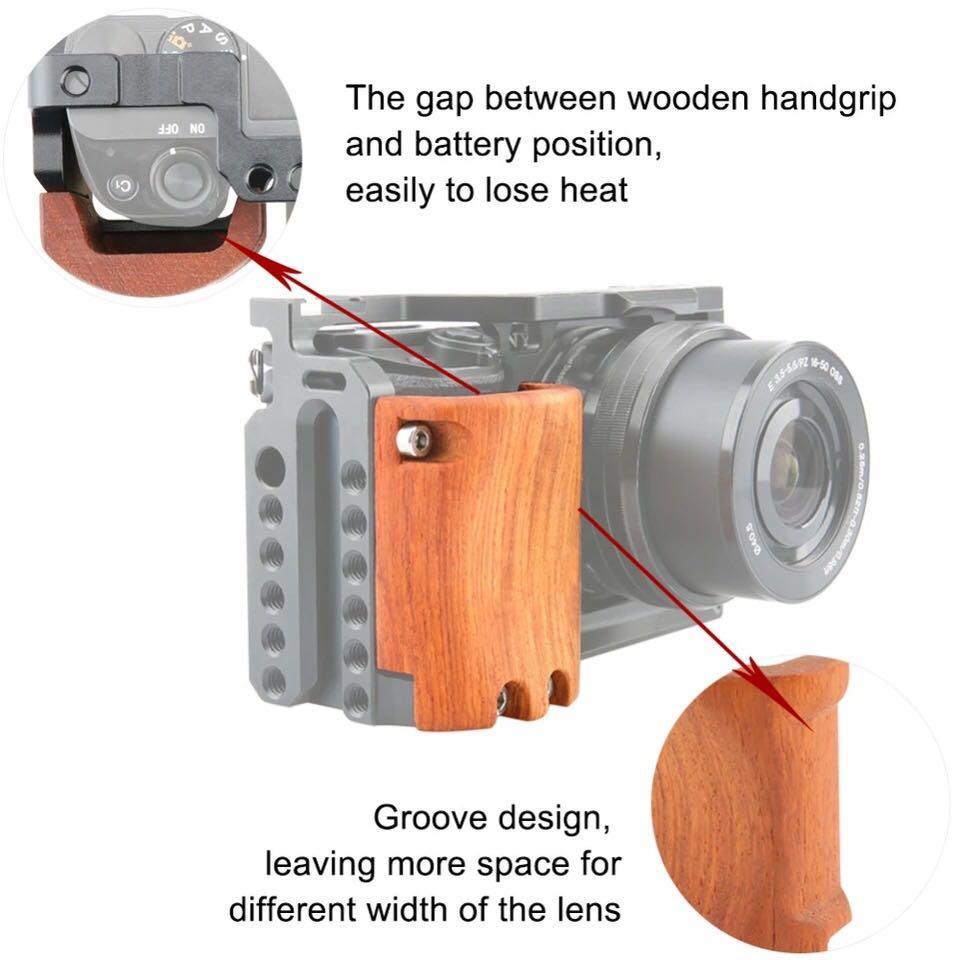 Smallrig Cage Wooden Grip Handle, Mobile Phones & Gadgets, Mobile ...