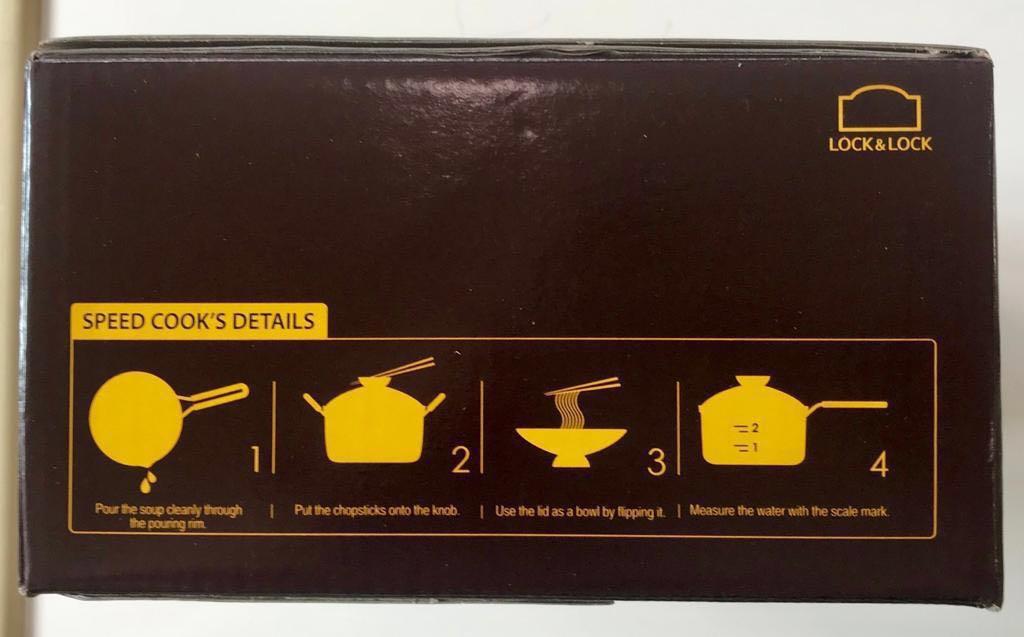 Speed cook Ramen pot (lock & lock), Furniture & Home Living ...