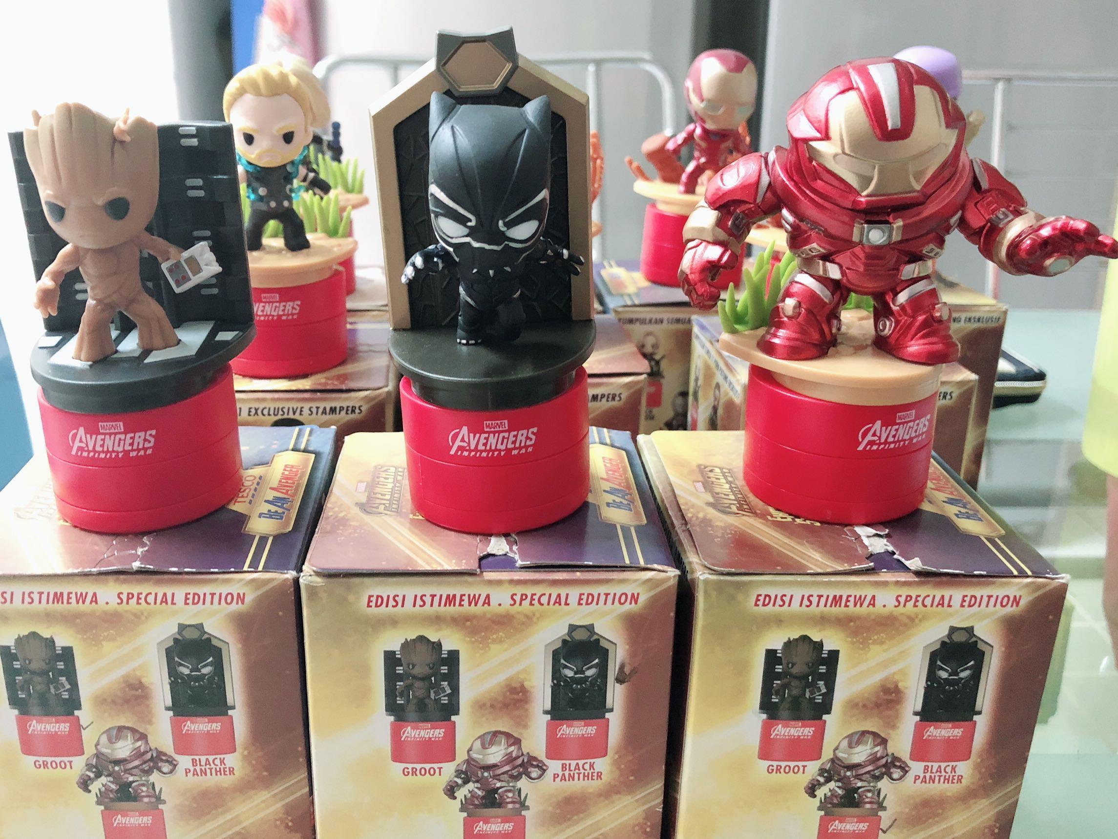Tesco Marvel Avenger Figures Set, Hobbies & Toys, Toys & Games on Carousell