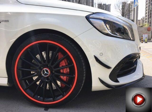 Thick red 17 inch Tyre rim protector, Car Accessories, Tyres & Rims on ...