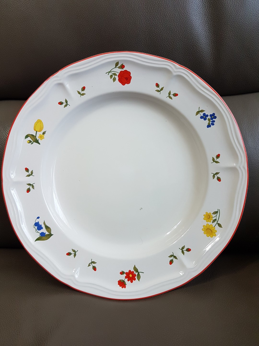 Vintage Floral Rim Garden Dinnerware/Plate/Crockery from 1990s ...