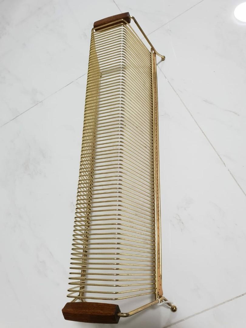 Vintage Vinyl Record drying rack, Audio, Other Audio Equipment on Carousell