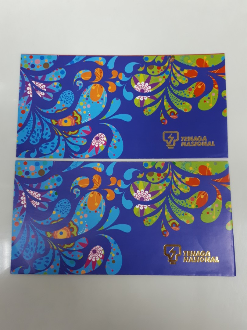 Angpao packet sampul duit raya TNB tenaga nasional, Hobbies & Toys ...