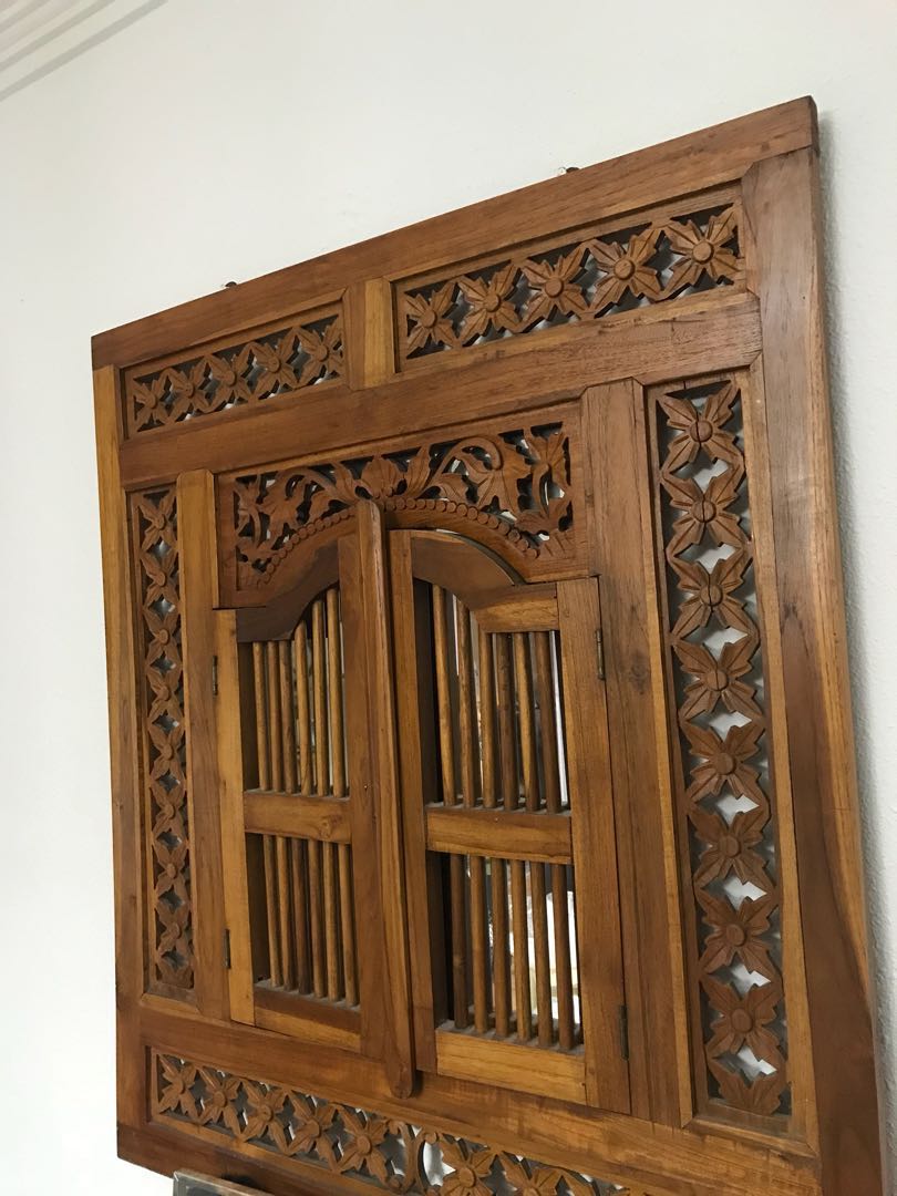 Balinese Frame w Mirror, Furniture & Home Living, Home Decor, Frames ...