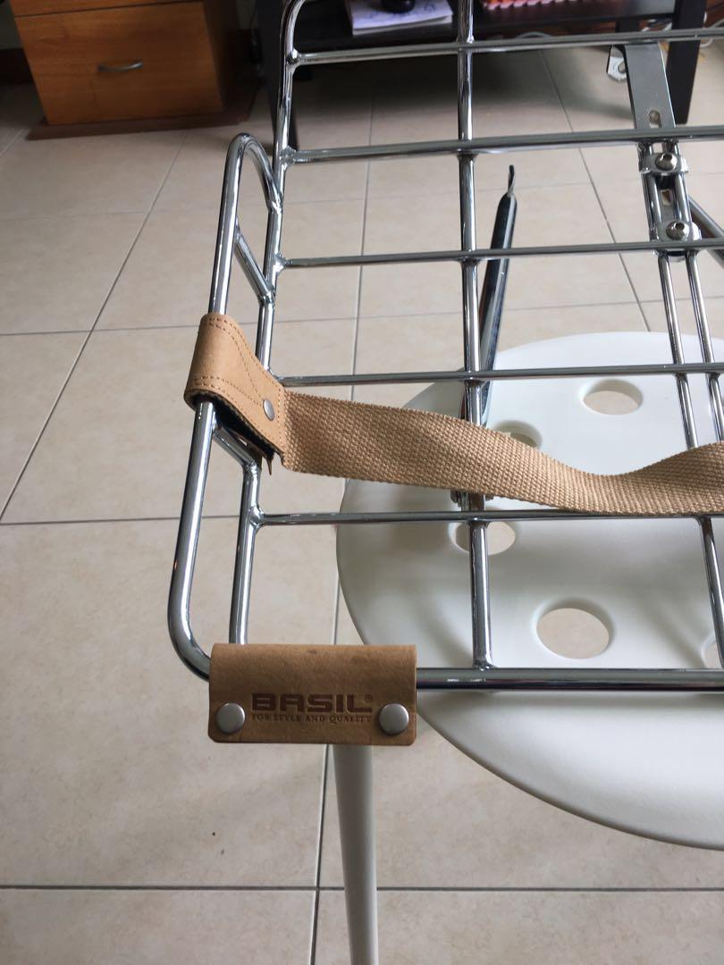 Basil Portland front carrier / Bicycle carrier rack - aluminium, Sports ...