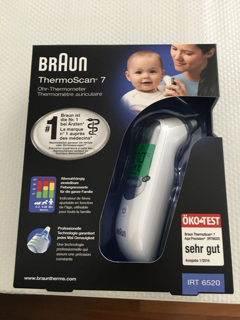 Braun thermoscan 7, Health & Nutrition, Thermometers on Carousell