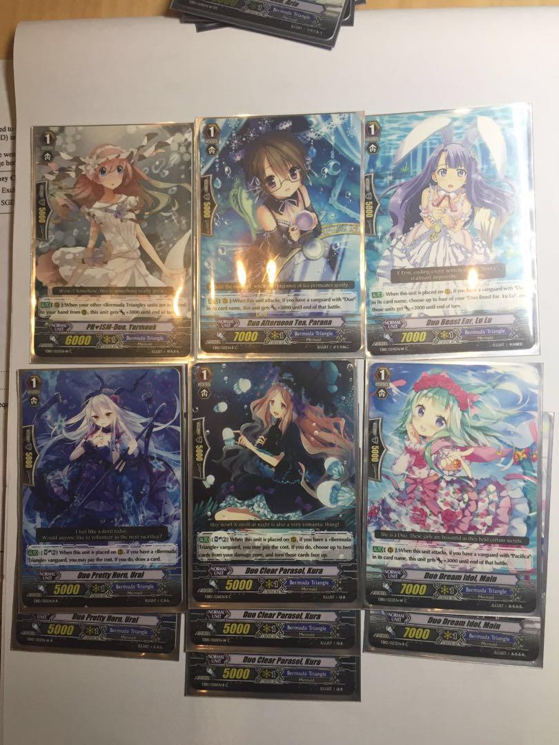 Cardfight Vanguard Bermuda Triangle Deck Build Rare WTS, Hobbies & Toys, Toys & Games on Carousell
