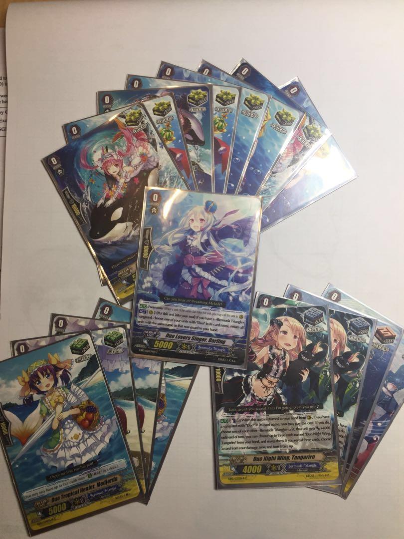 Cardfight Vanguard Bermuda Triangle Deck Build Rare WTS, Hobbies & Toys, Toys & Games on Carousell