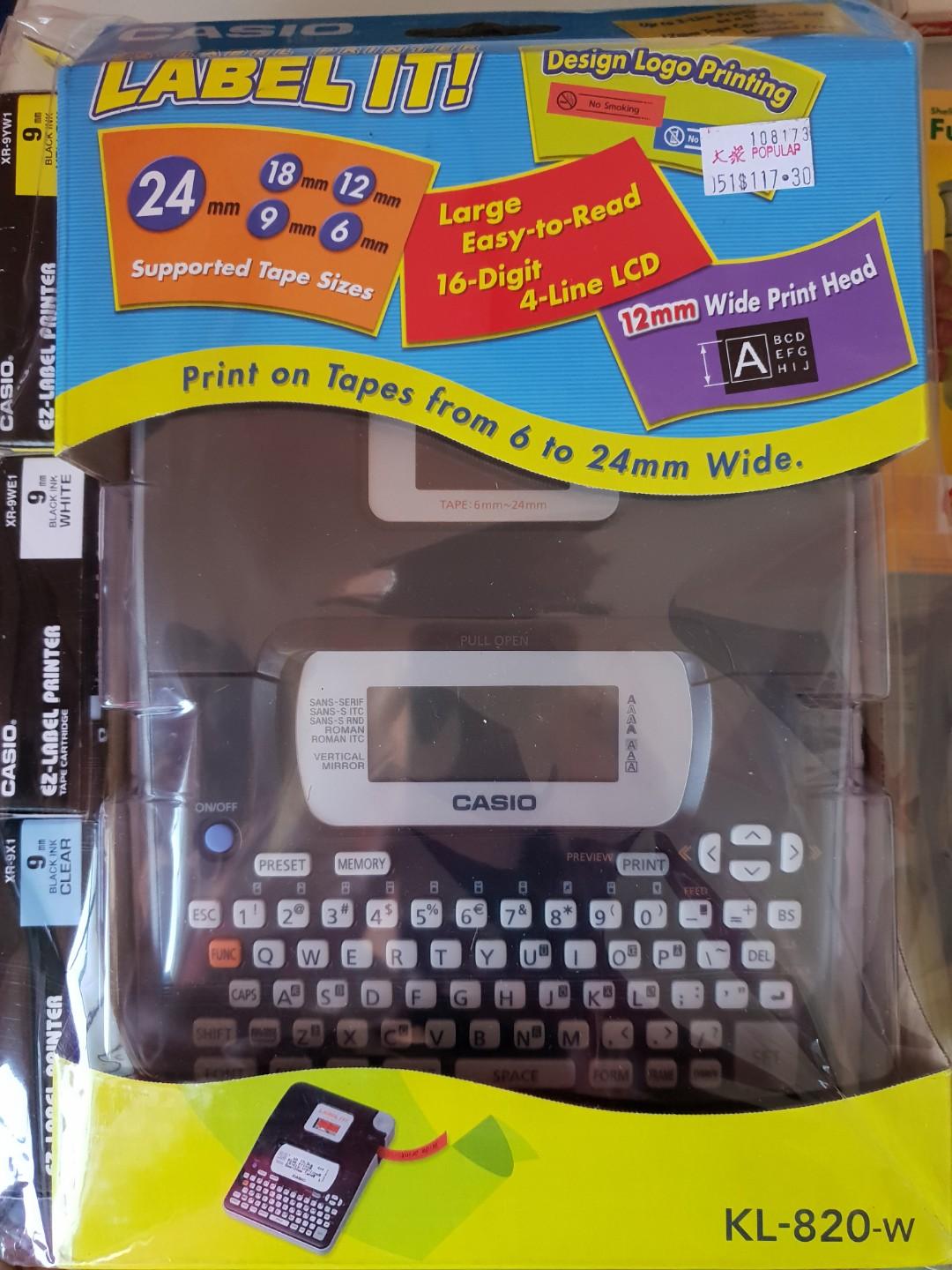 CASIO Label Printer, Computers & Tech, Printers, Scanners & Copiers on ...