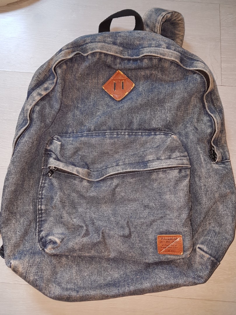 Denim backpack, Women's Fashion, Bags & Wallets, Backpacks on Carousell